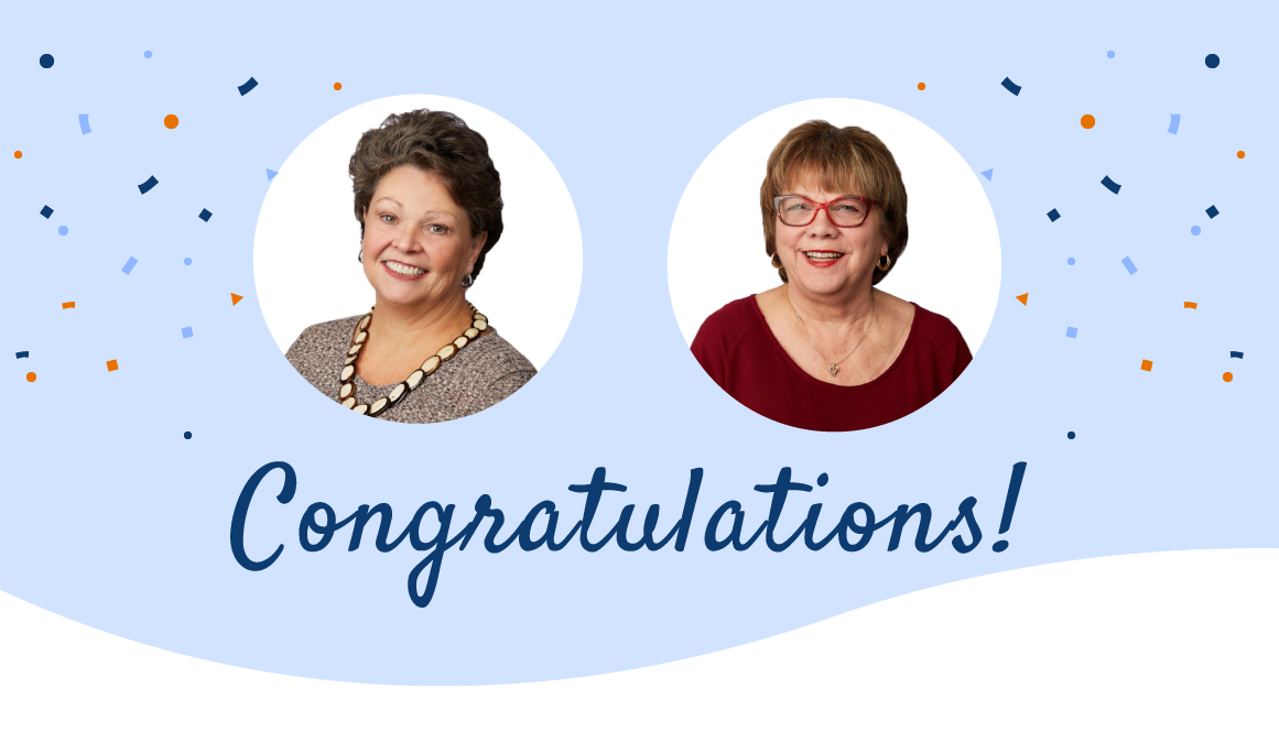 Congratulations to our new chair and vice-chair