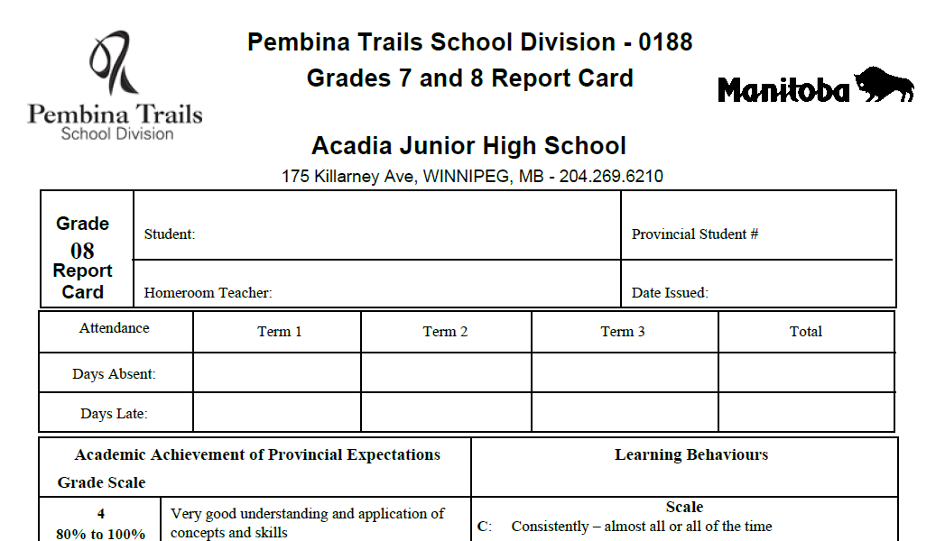 Report Cards