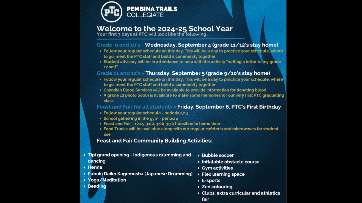 First 3 Days at PTC (2024-25)