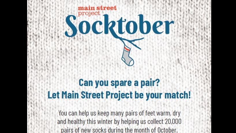 Socktober Campaign for Main Street Project