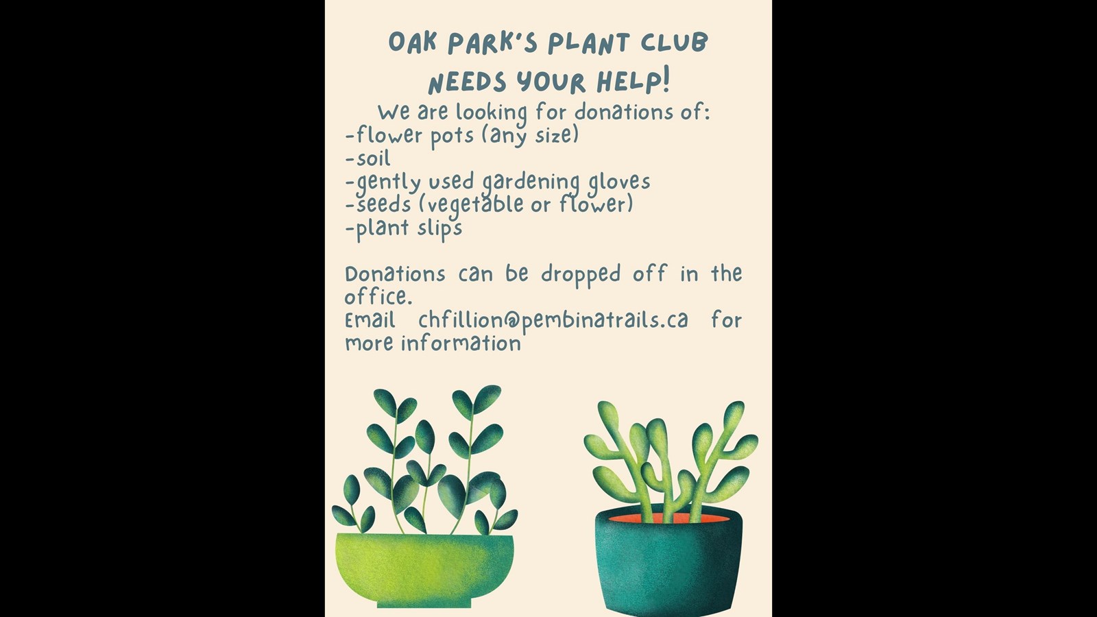 Oak Park's Plant Club Needs Your Help!