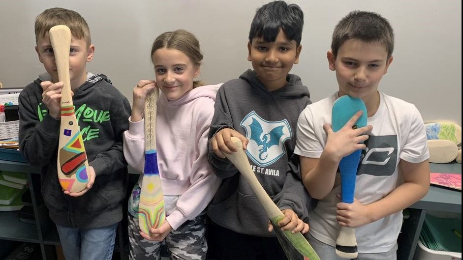 St. Avila students participate in a Paddle Workshop