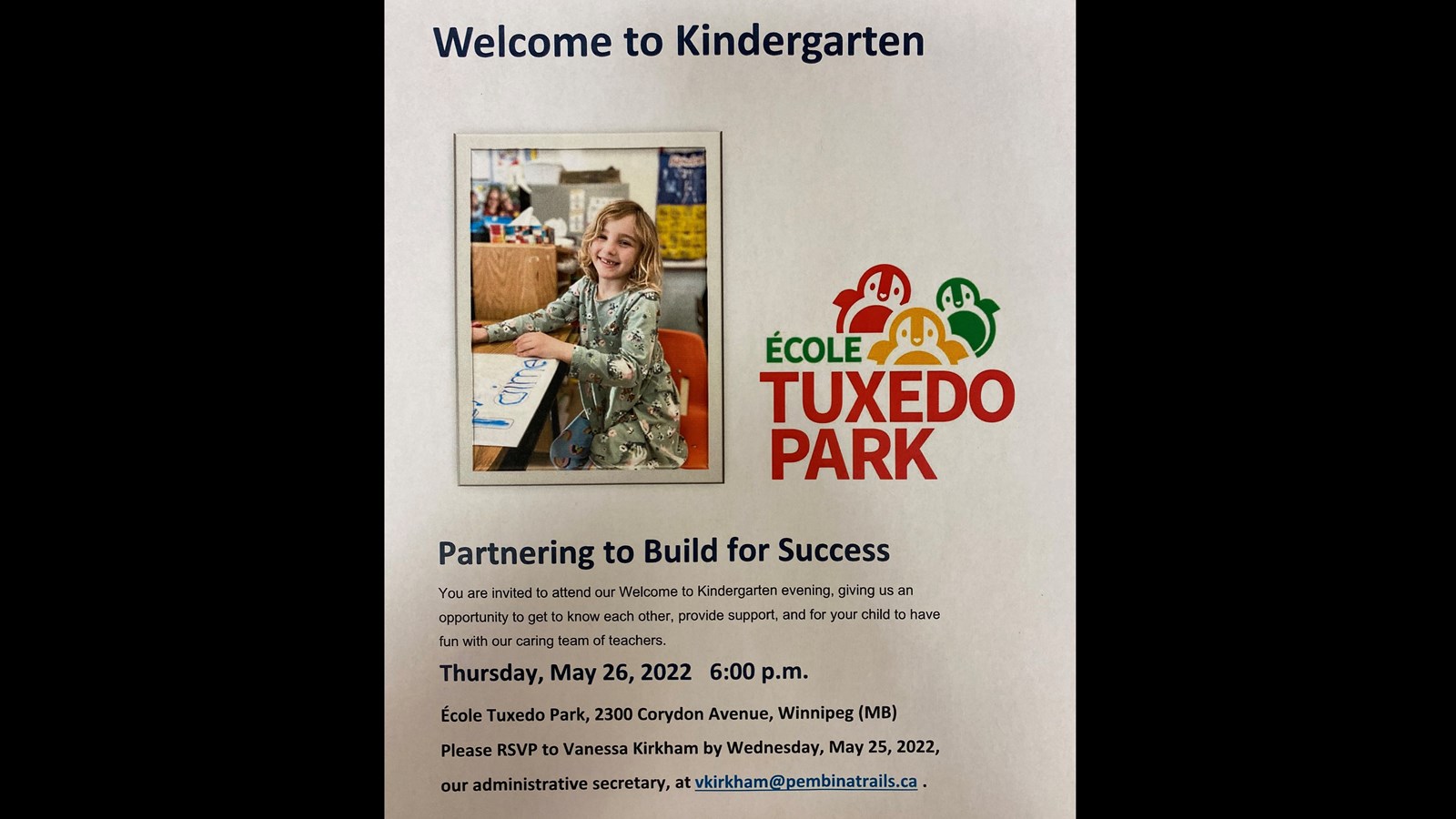 Welcome to Kindergarten Evening