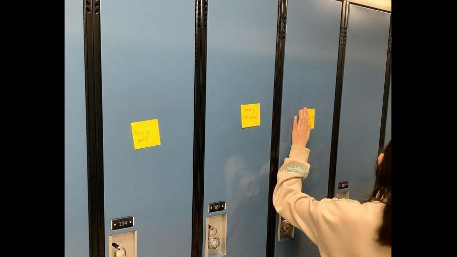 Thanks To Class 5J Who Brought Kindness On Every Locker
