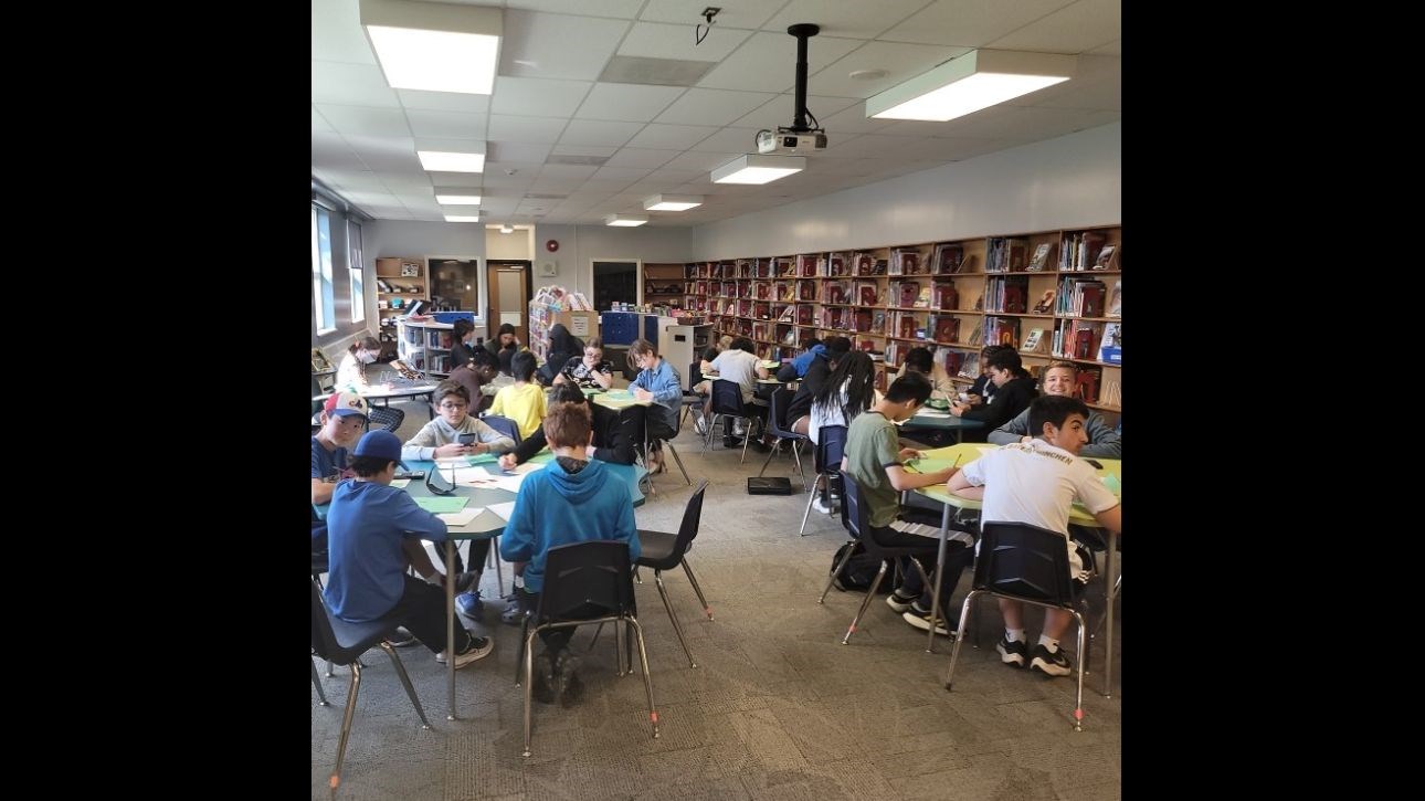 Math Enthusiasts Fill EVA Library!