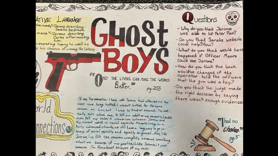 'Ghost Boys' Comes Alive Through Our Grade 7's Project