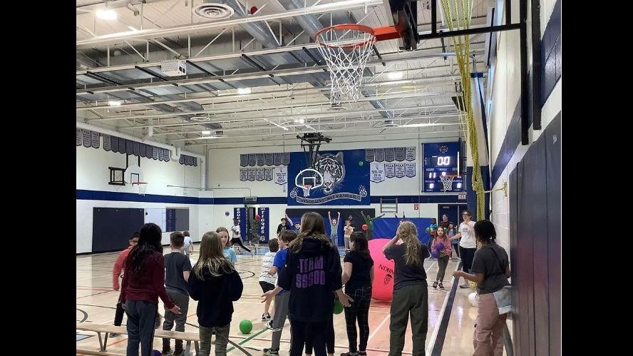 Thanks To Our Phys-Ed Teachers For Giant Dodgeball Gym Class!